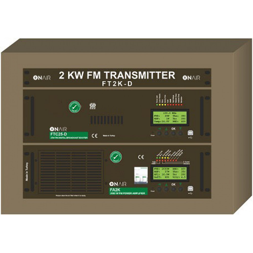 FT2K-D - 2000 W FM Digital Transmitter - Products - ONAIR