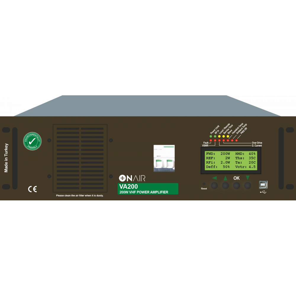 VA200 - 200 W DVB-T VHF AMPLIFIER - Products - ONAIR