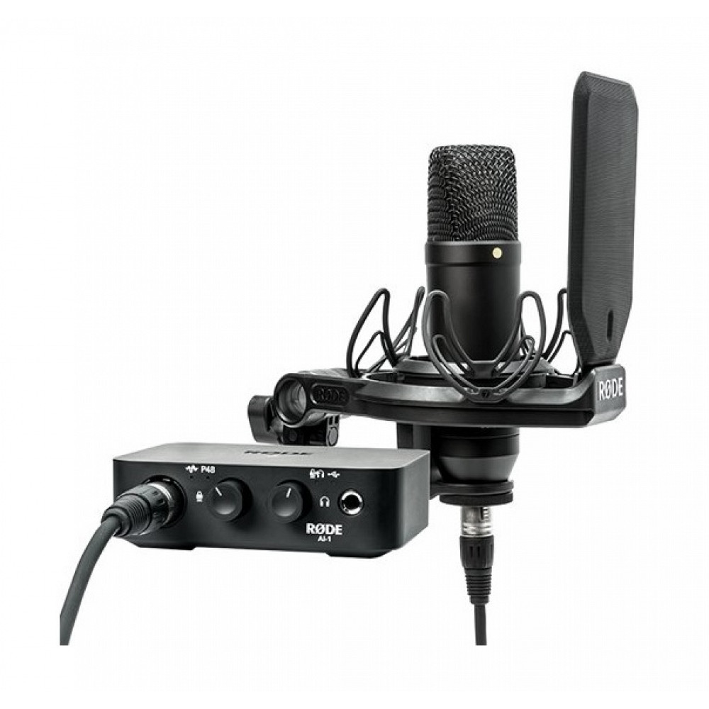 Rode NT1 Condenser Microphone & AI-1 One-Channel USB Audio Interface ...