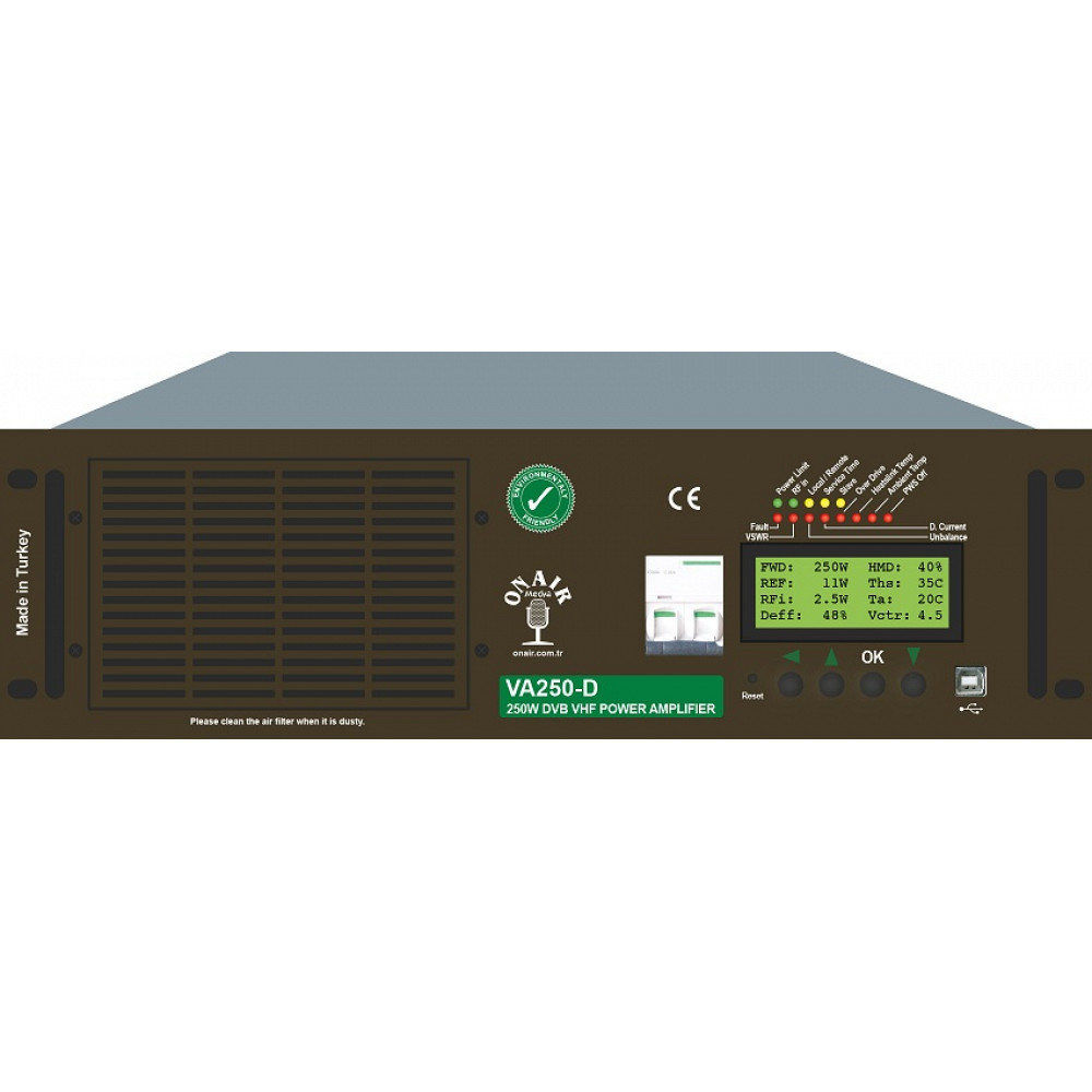 VA250-D - 250 W DVB-T VHF AMPLIFIER - Ürünler - OnAir